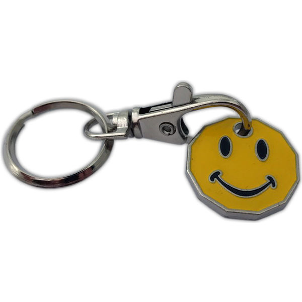 Promotional Smiley 12 Sided Trolley Token