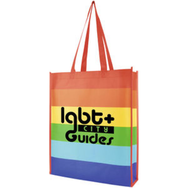 Printed Rainbow Shopper | Peak Level Merchandise Ltd