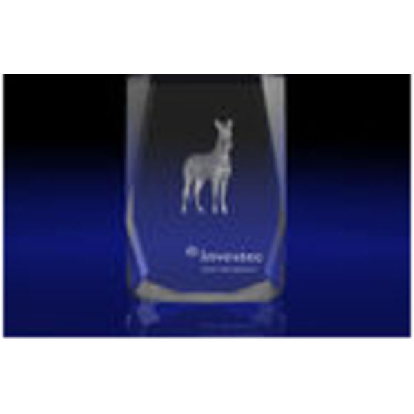Promotional Crystal Glass Zoo Themed Paperweight