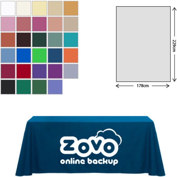 Printed Fabric Rectangular Tablecloth (178 X 229cm)