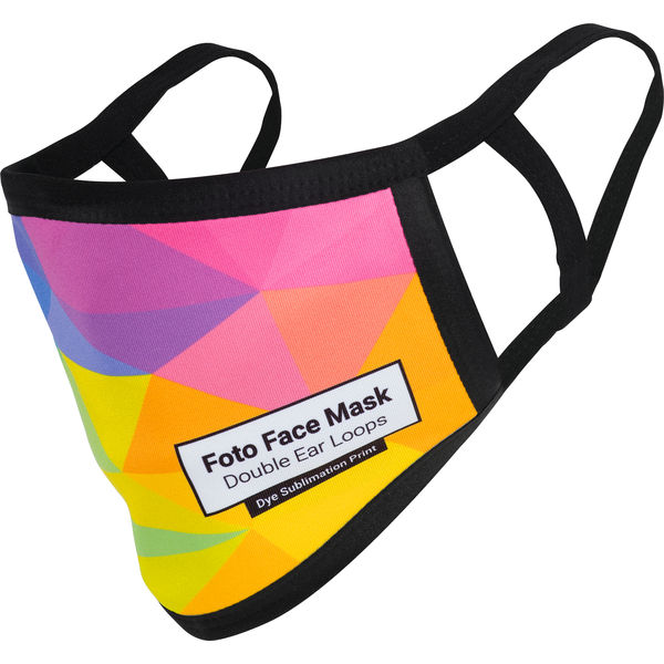 Promotional Foto Face Mask Double Ear Loop (Dye Sublimation)