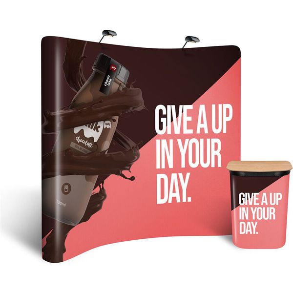 Promotional Vision Curved Pop-up Display Kit