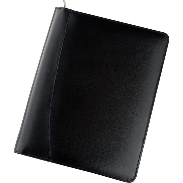 Printed Warwick A4 Zipped Folder In Black