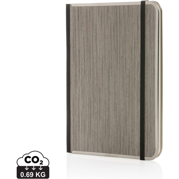 Promotional XD Collection Treeline A5 Wooden Cover Deluxe Notebook